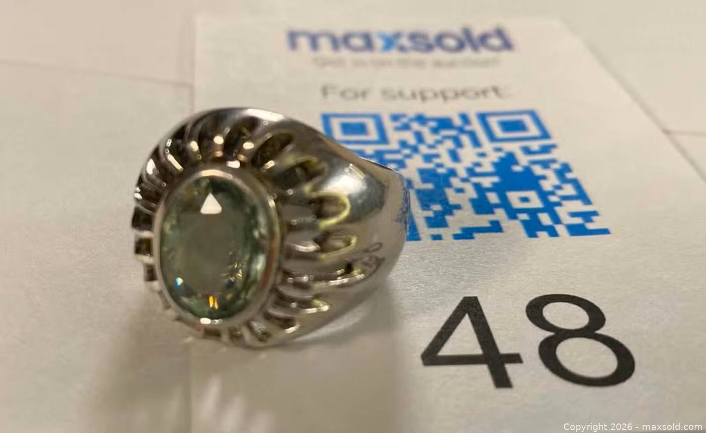 925 sterling silver lemon topaz ring size 7 | Maxsold