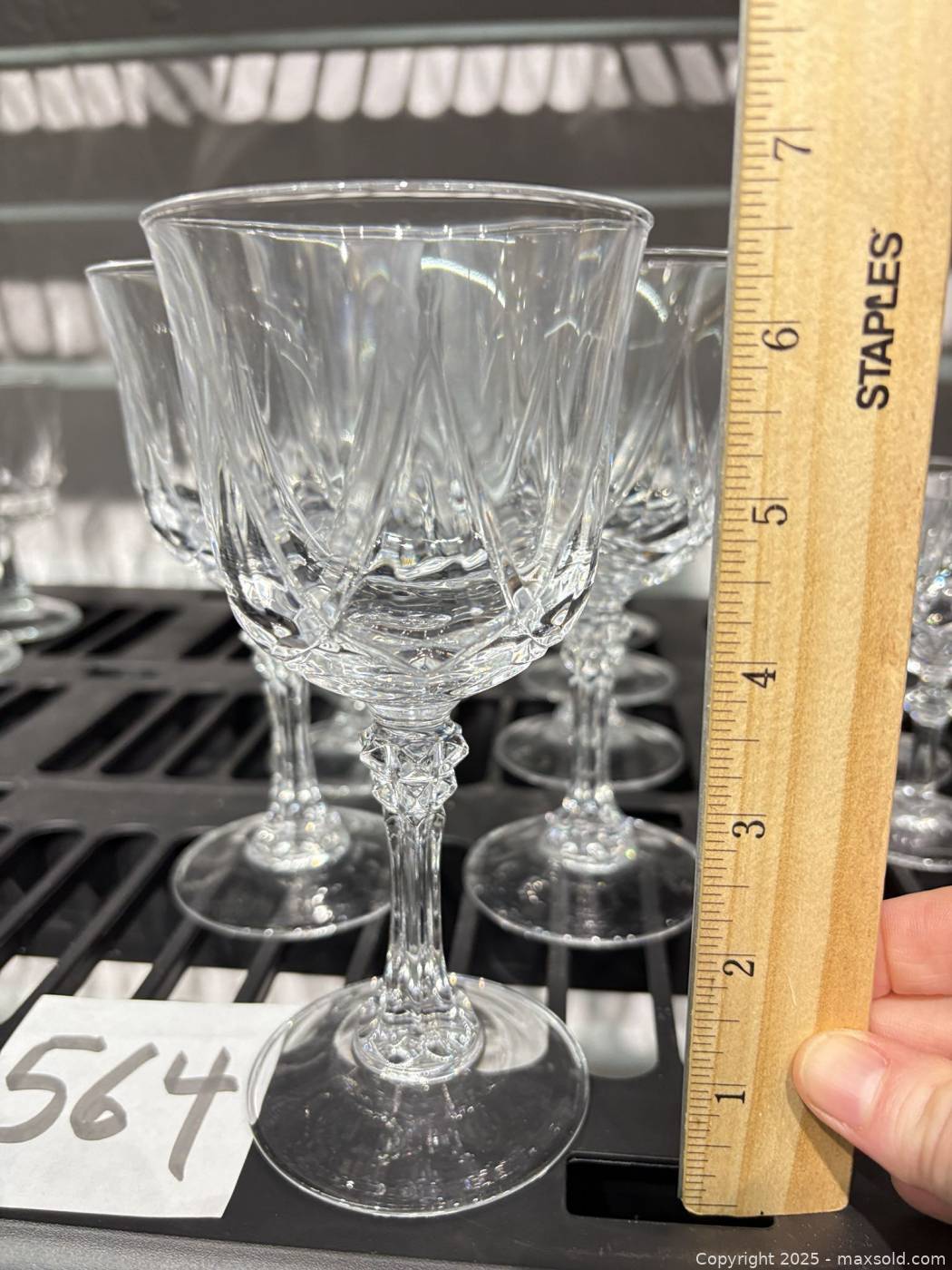 15 Cut Crystal Style Stemmed Glasses | Maxsold