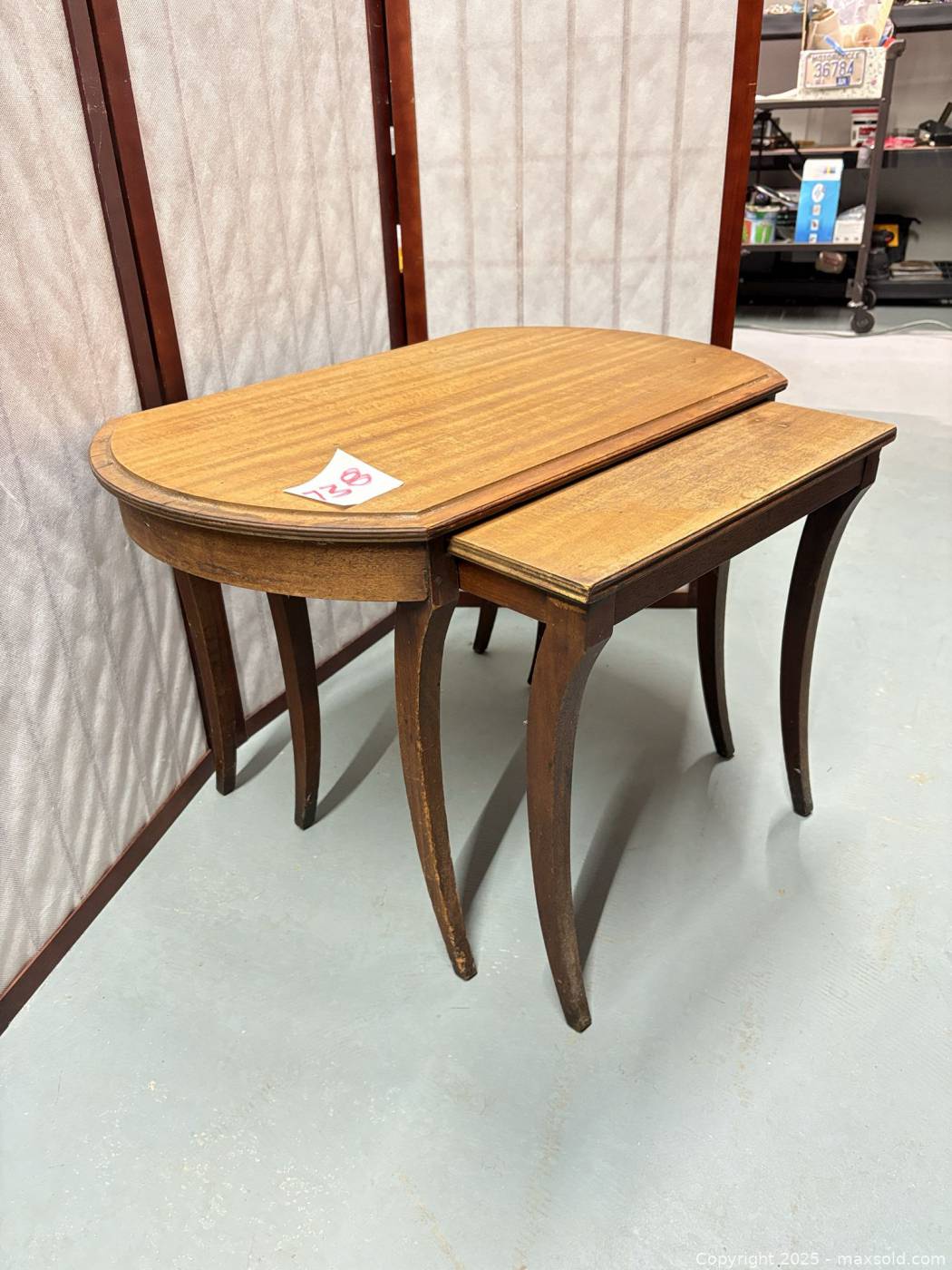 Vintage Mahogany Nesting Tables Set of 2 | Maxsold