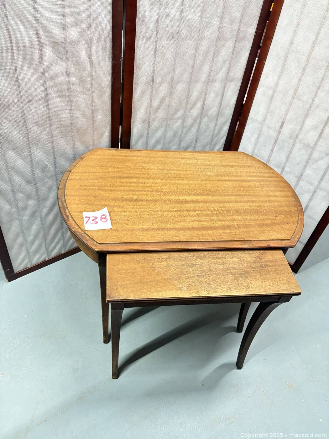 Vintage Mahogany Nesting Tables Set of 2 | Maxsold