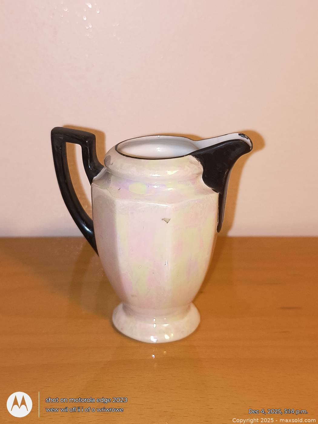 Japanese lusterware ceramic pitcher 4 in | Maxsold