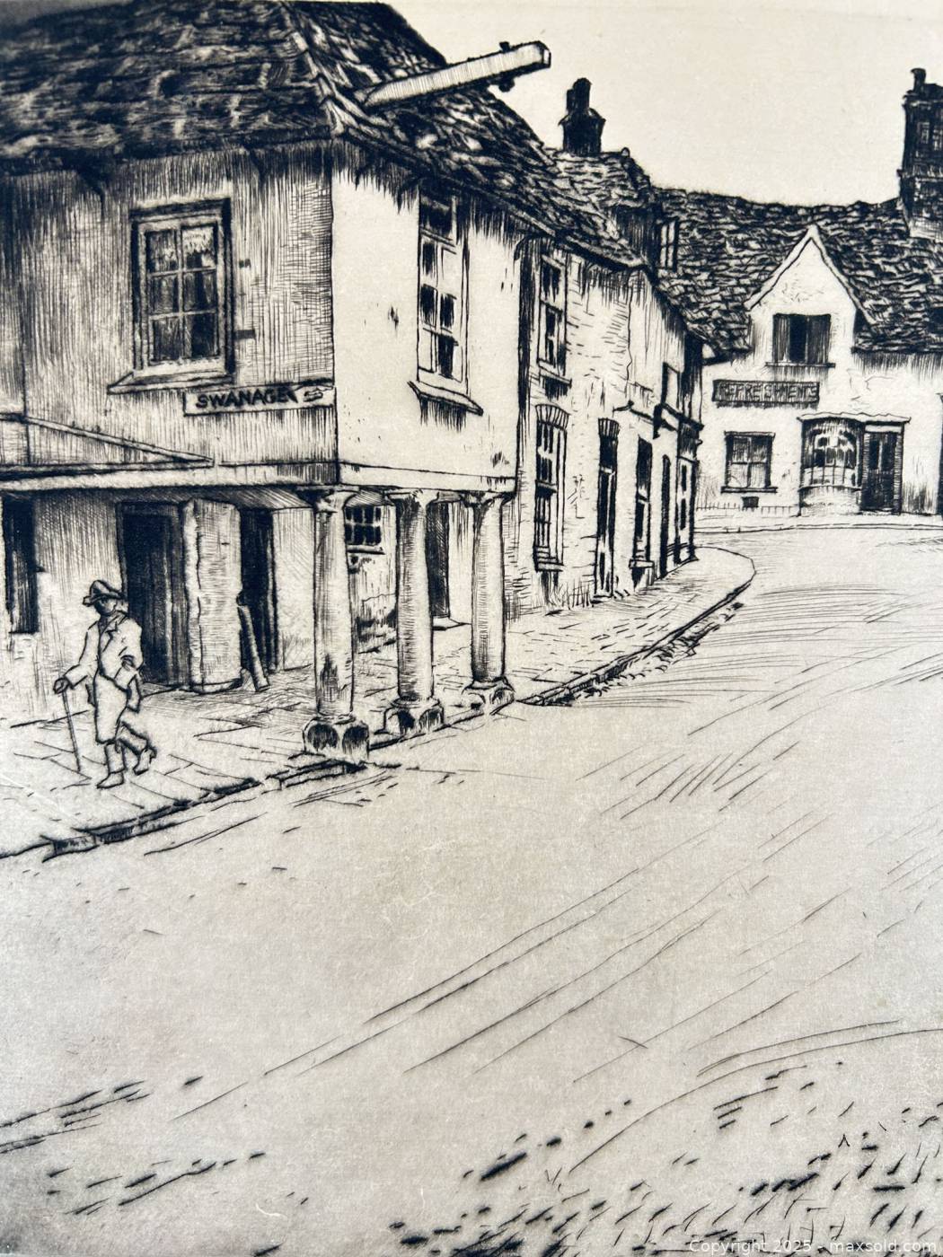 James Hamilton Hay Signed Etching The Town Square | Maxsold