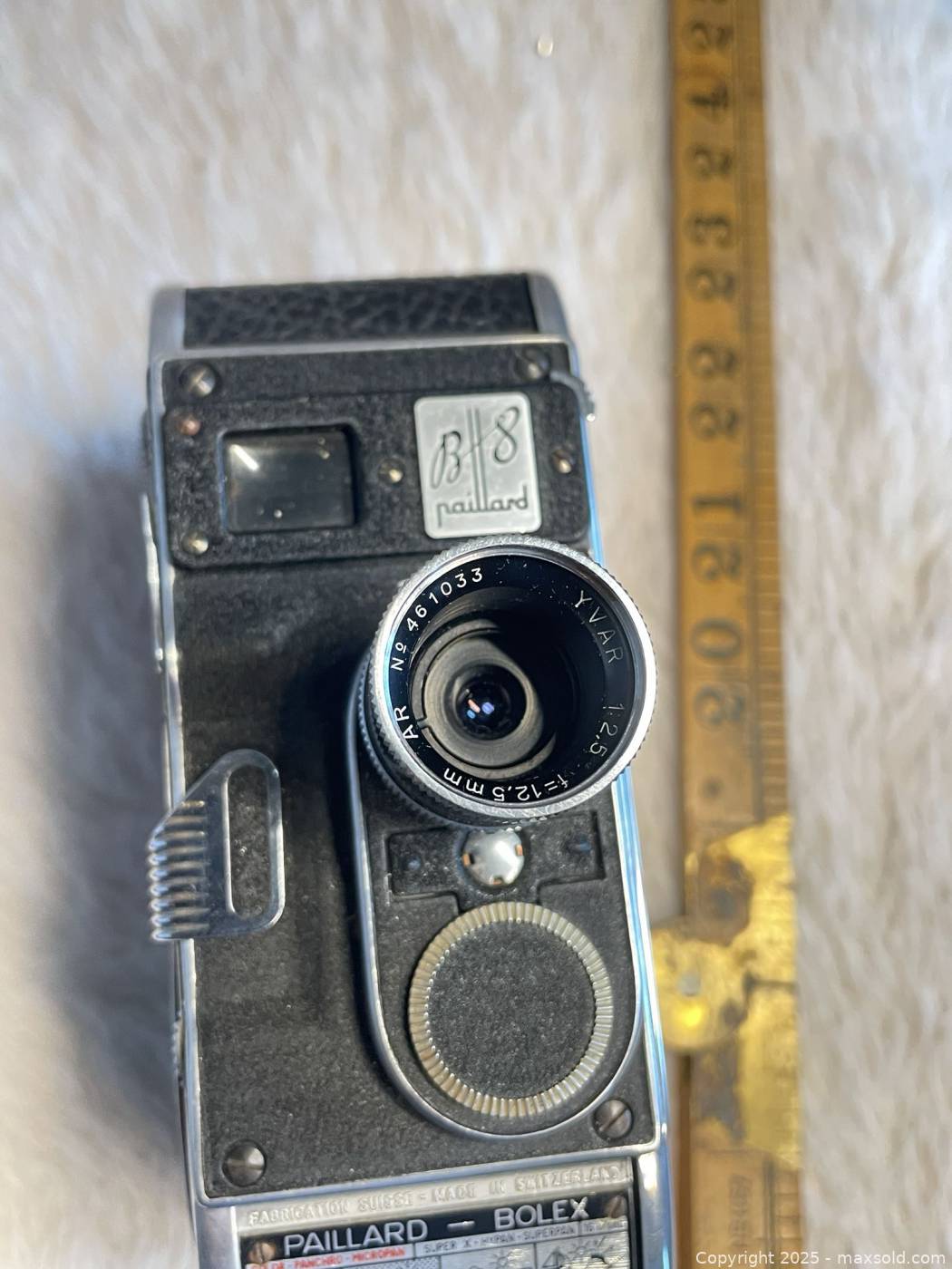 Bolex Paillard B8 8mm Movie Camera w/12.5mm f1.8 Lens | Maxsold