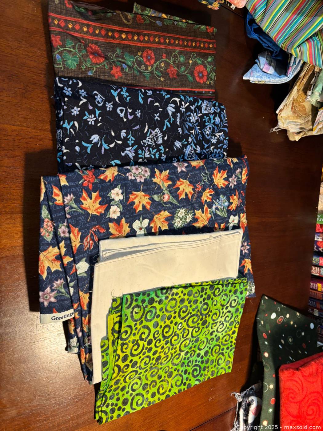 Assorted quilting cotton fabric pieces | Maxsold