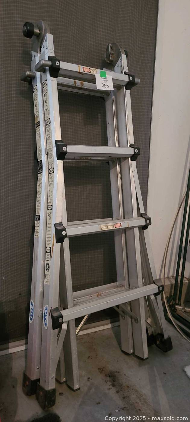 Aluminum articulating extension ladder | Maxsold