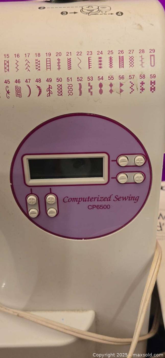 Brother 885V60 computerized sewing machine, fabric, handmade bedspreads, toques | Maxsold
