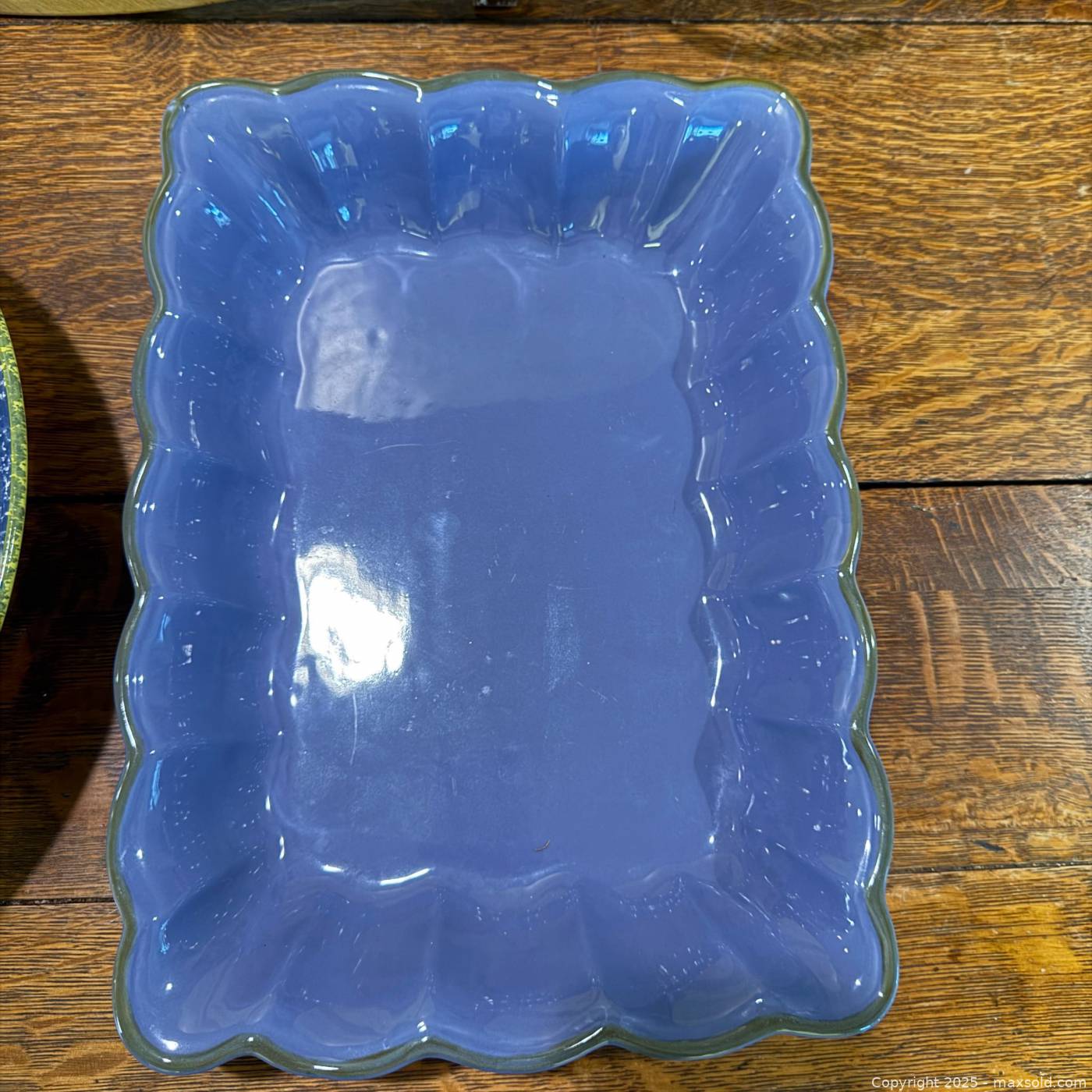 Cobalt Baker, Italian Pasta Bowl, Bird Decor – 4 pcs | Maxsold