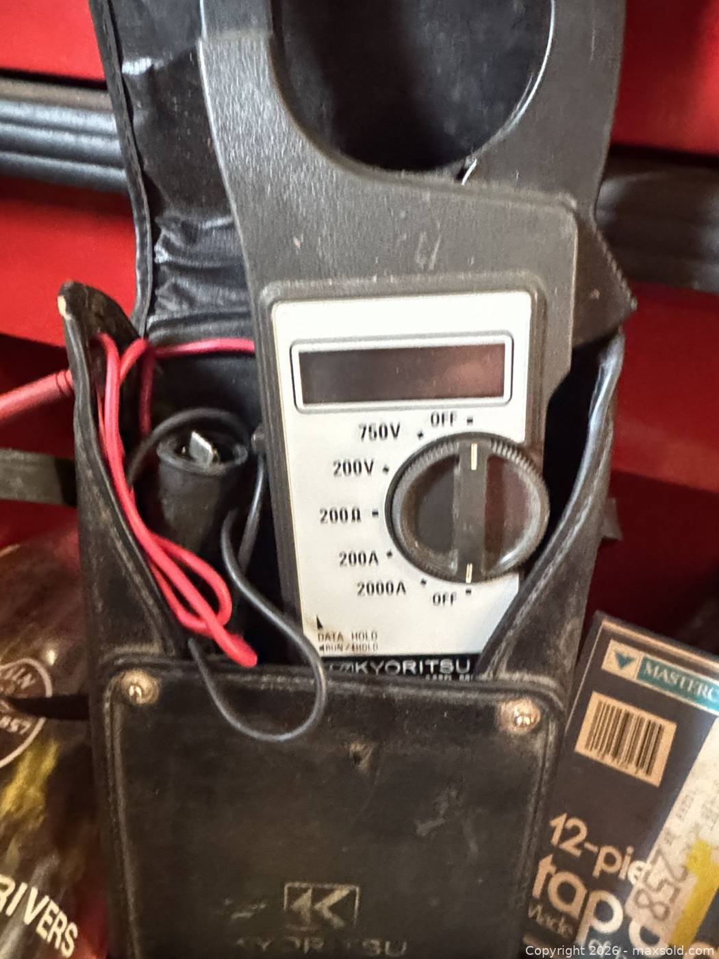 Kyoritsu clamp meter, Klein nut drivers, tap & die, hole saw kit ...