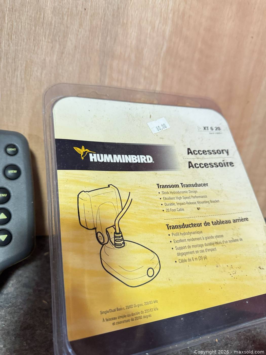 Humminbird 400TX fish finder with XT 9 20 transducer, bracket, cables ...