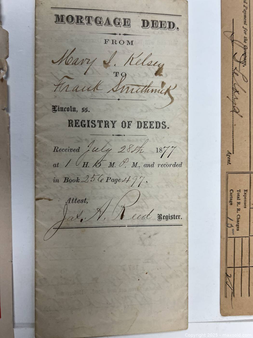 Antique Deeds, Railroad Paper & Stock Certificate | Maxsold