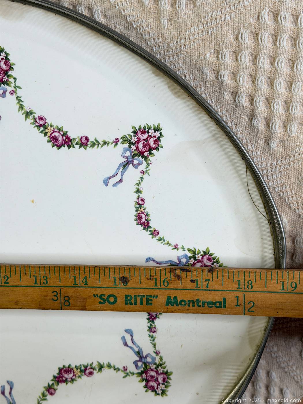 Art Deco BMF Germany porcelain tray with metal rim | Maxsold