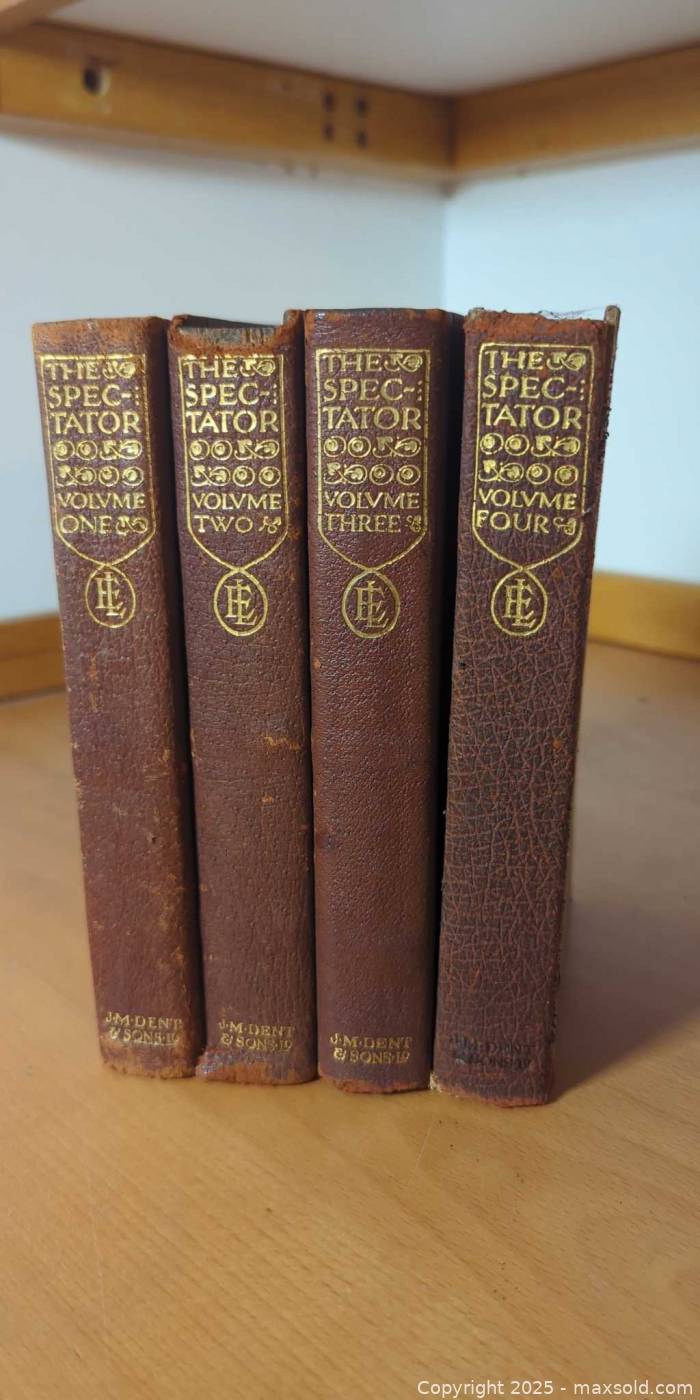 The Spectator leather-spine set, 4 vols, 1918 | Maxsold