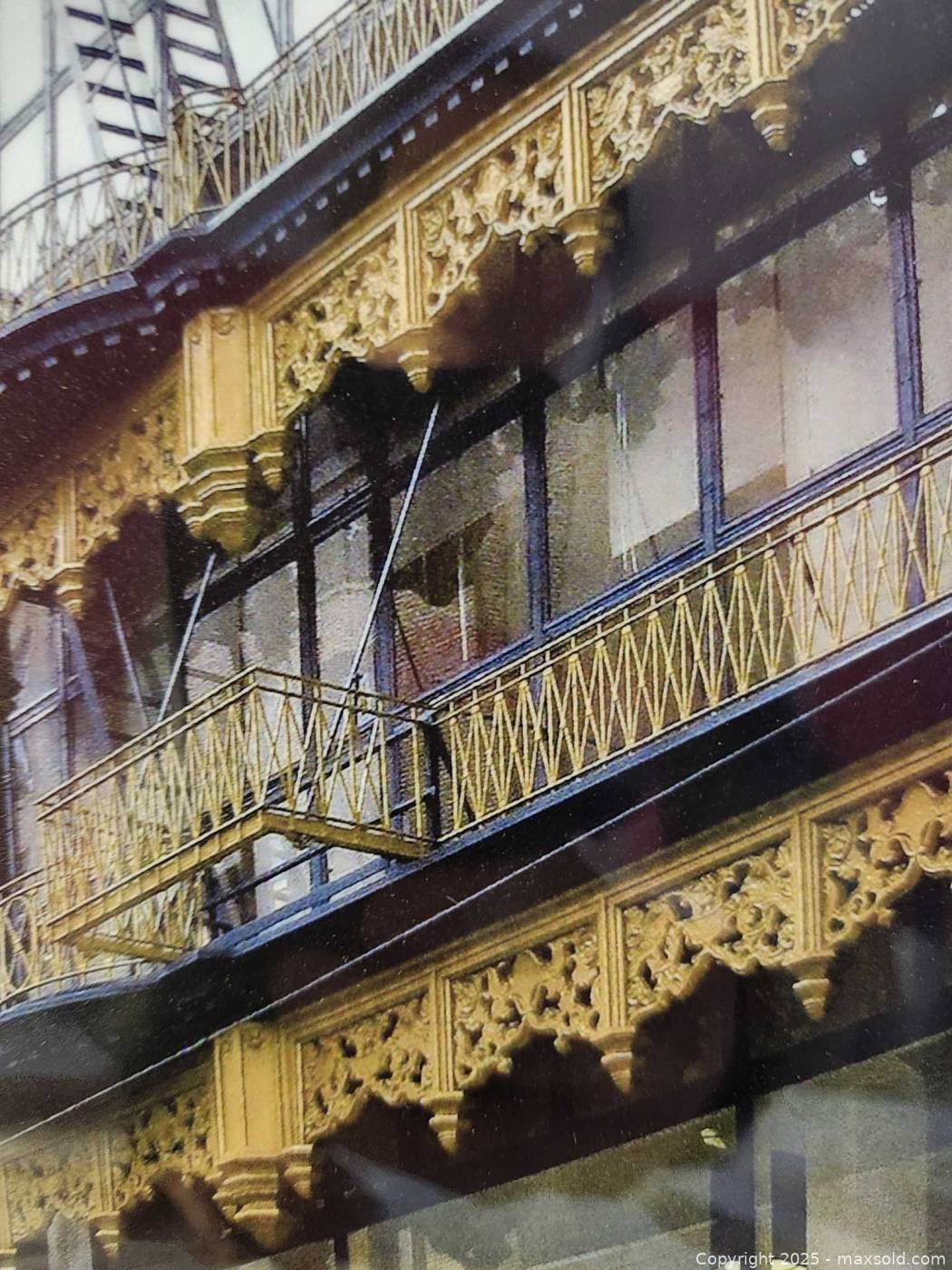 Framed Color Photograph “Artistic Fire Escape – San Francisco” Signed ...
