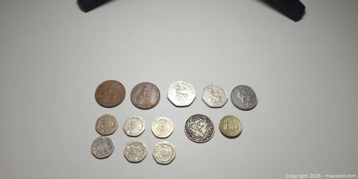 13 United Kingdom circulation coins | Maxsold