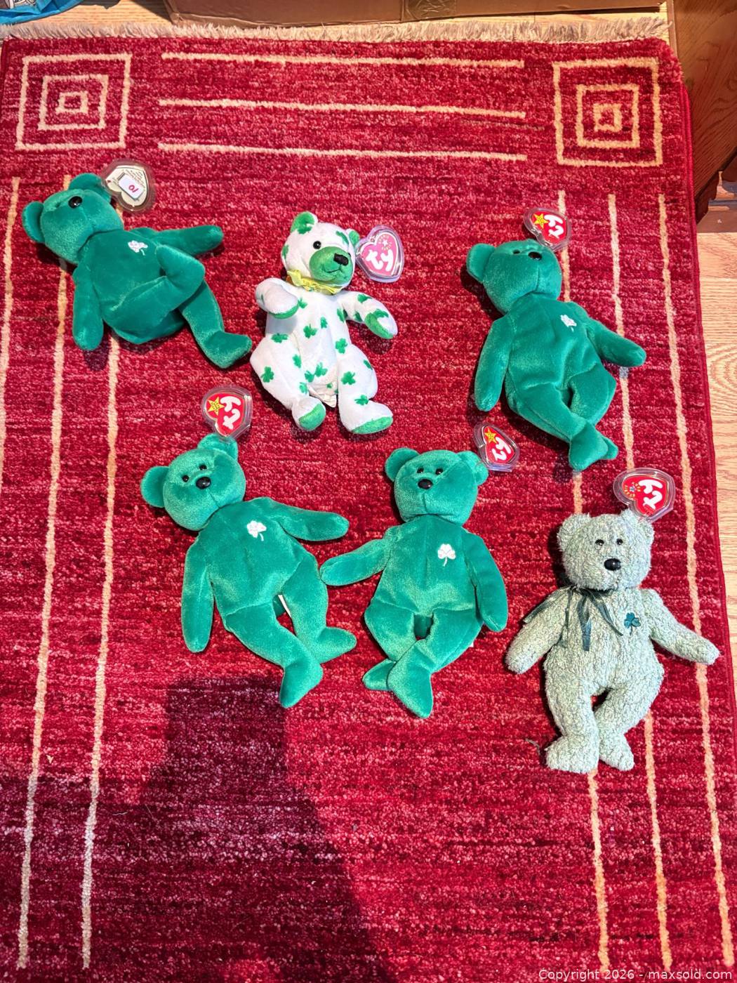 Ty St. Patrick's Beanie Baby Bears Lot | Maxsold