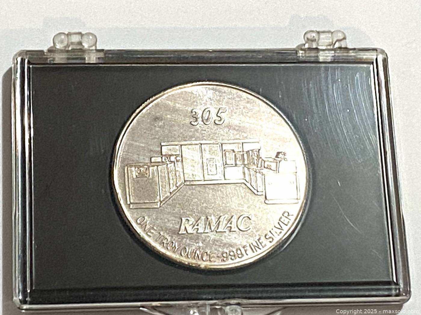 IBM 305 RAMAC 30th Anniversary 1 oz .999 Silver Token | Maxsold