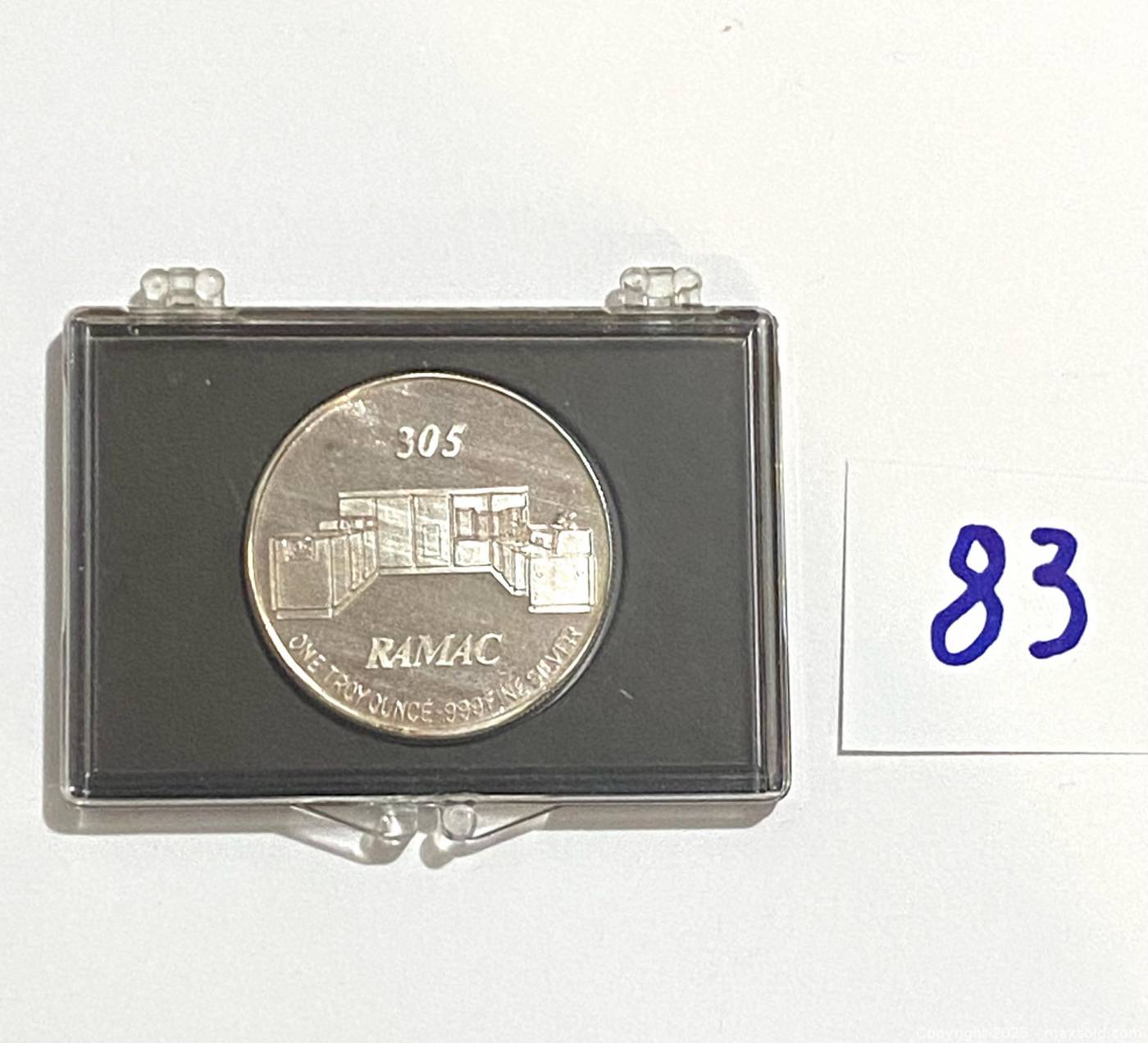 IBM 305 RAMAC 30th Anniversary 1 oz .999 Silver Token | Maxsold