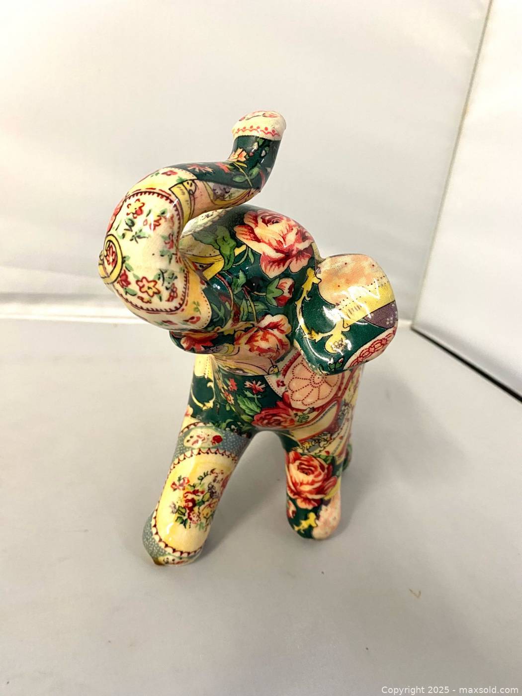 Patchwork Ceramic Elephant Figure | Maxsold