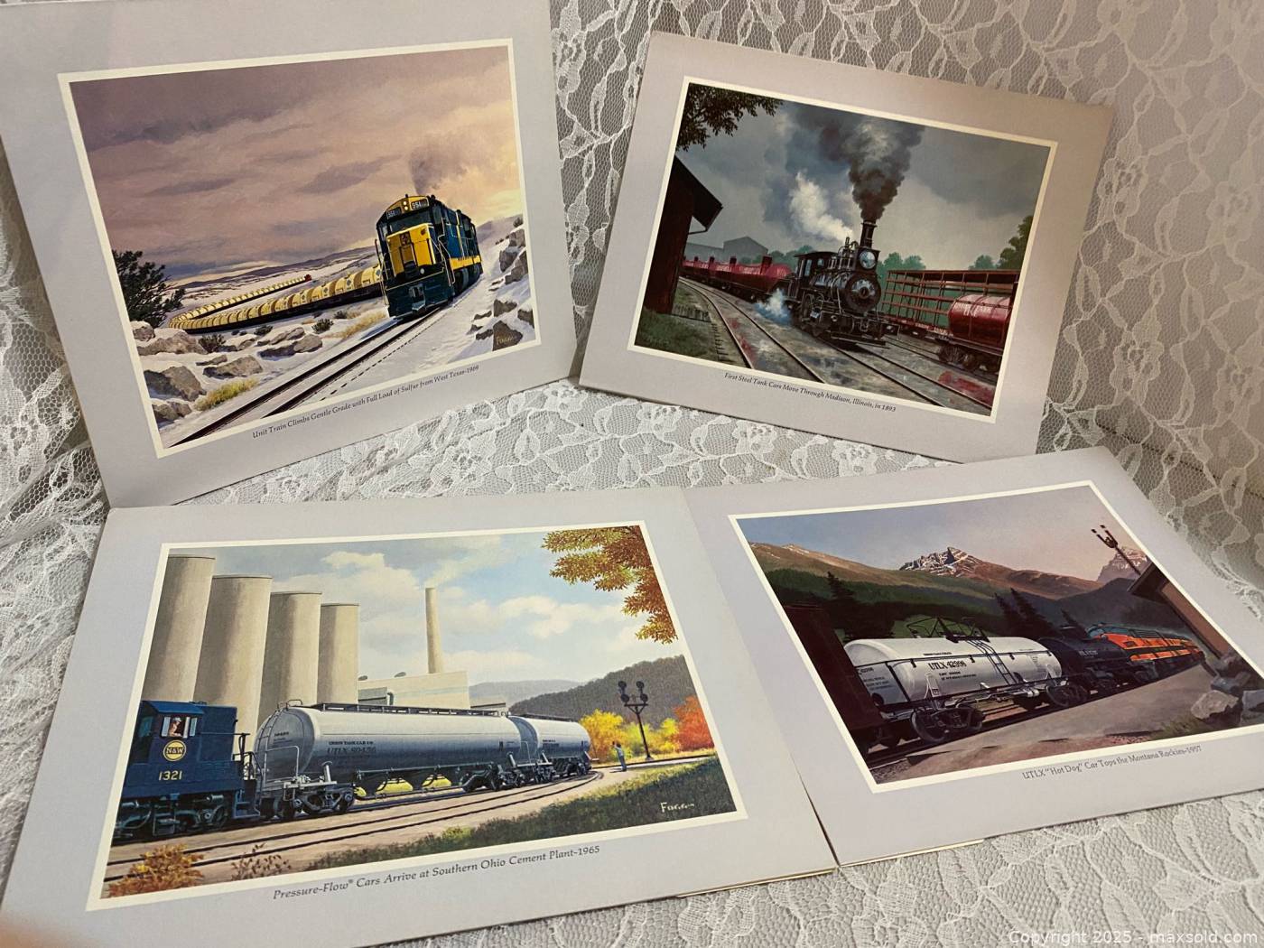 4 Howard Fogg TransUnion train prints | Maxsold