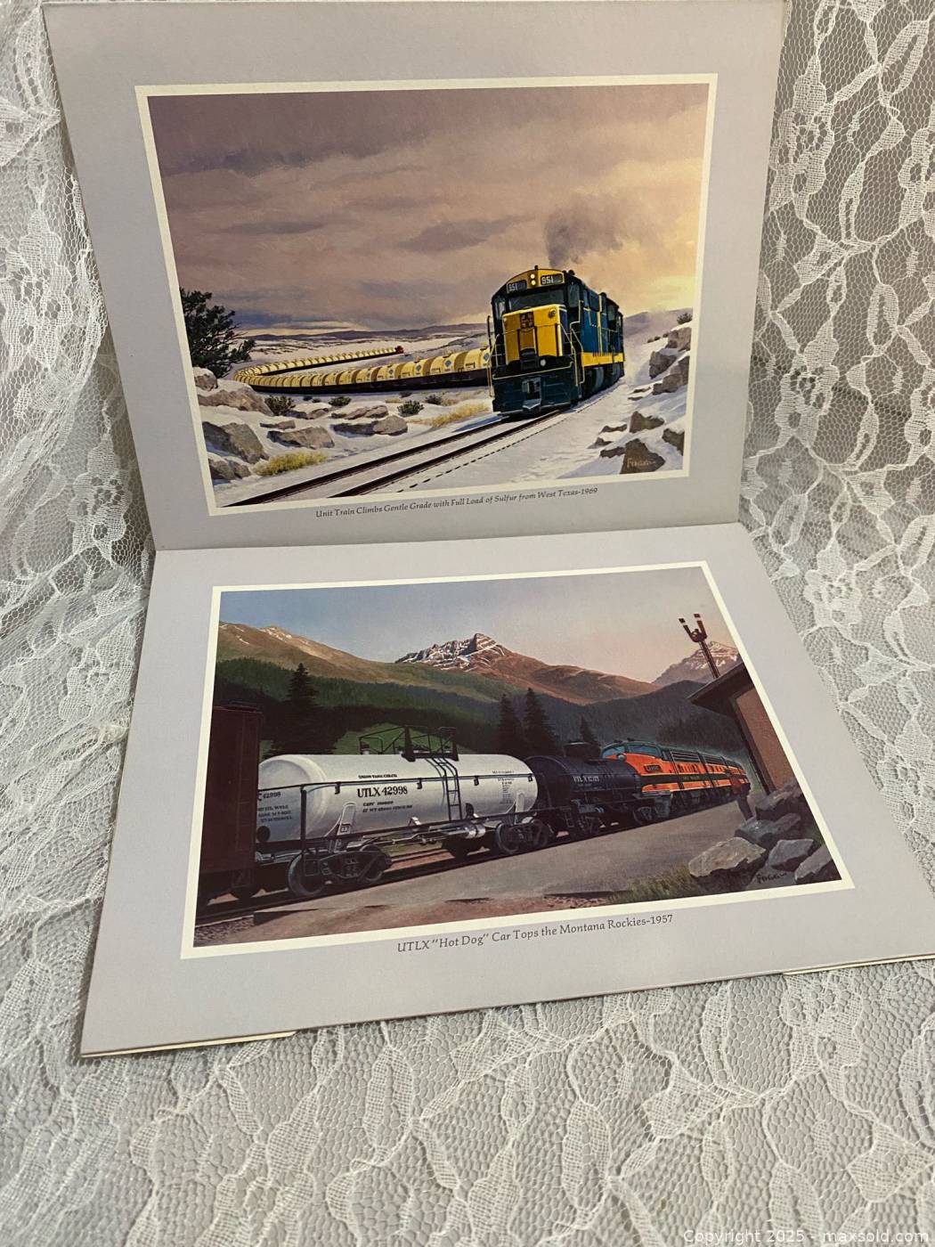 4 Howard Fogg TransUnion train prints | Maxsold