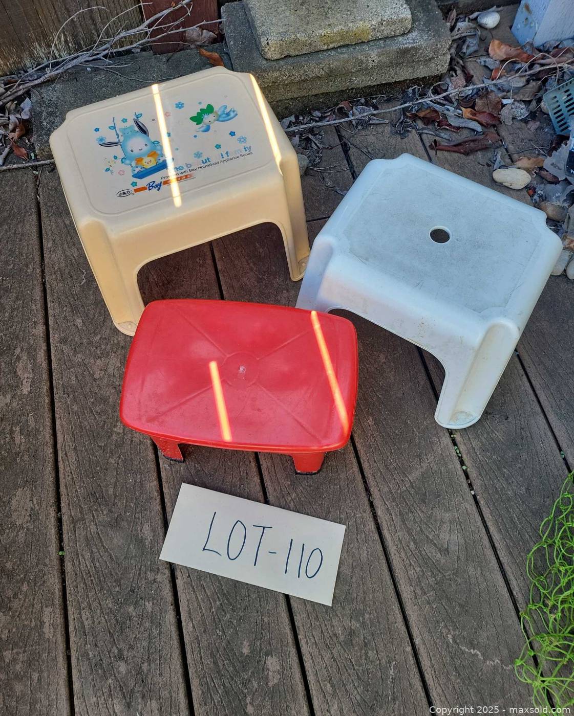 3 Molded Plastic Children’s Step Stools | Maxsold