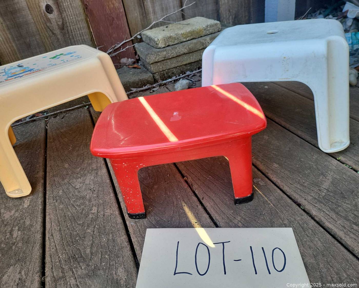 3 Molded Plastic Children’s Step Stools | Maxsold