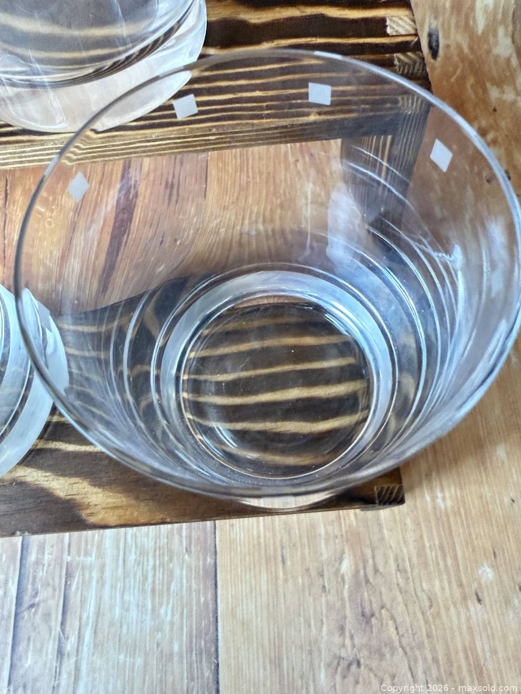 Heavy crystal rocks glasses set of 4 | Maxsold