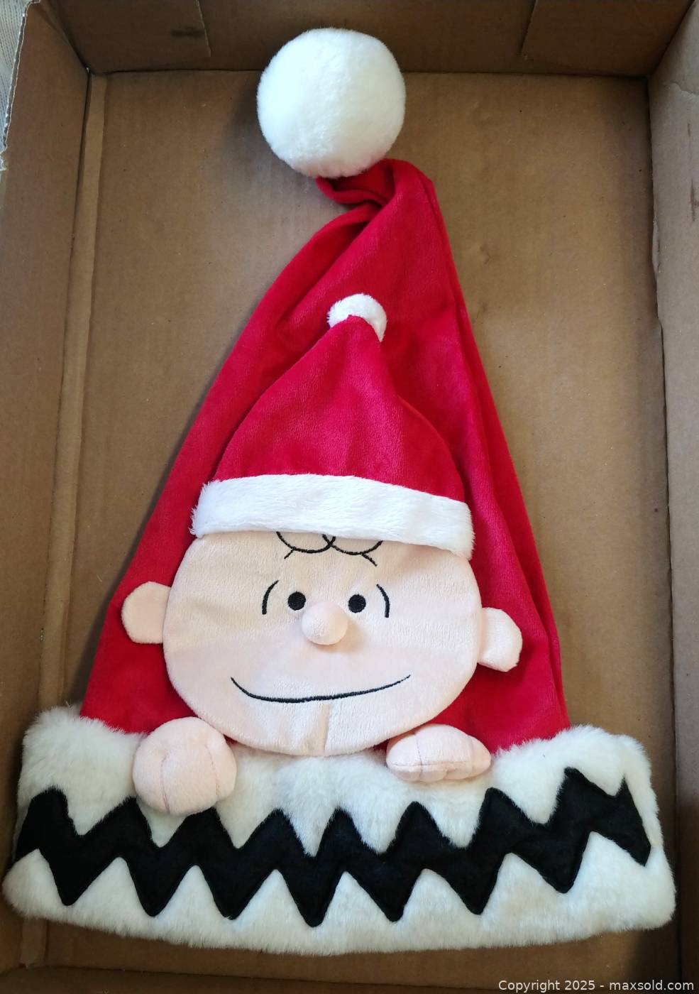 Snoopy & Woodstock Canada item, Charlie Brown Santa hat | Maxsold