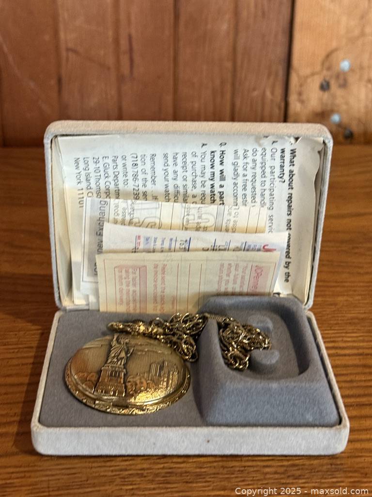 Vintage 1896-1986 Olympic Commemorative Quartz Pocket Watch | Maxsold