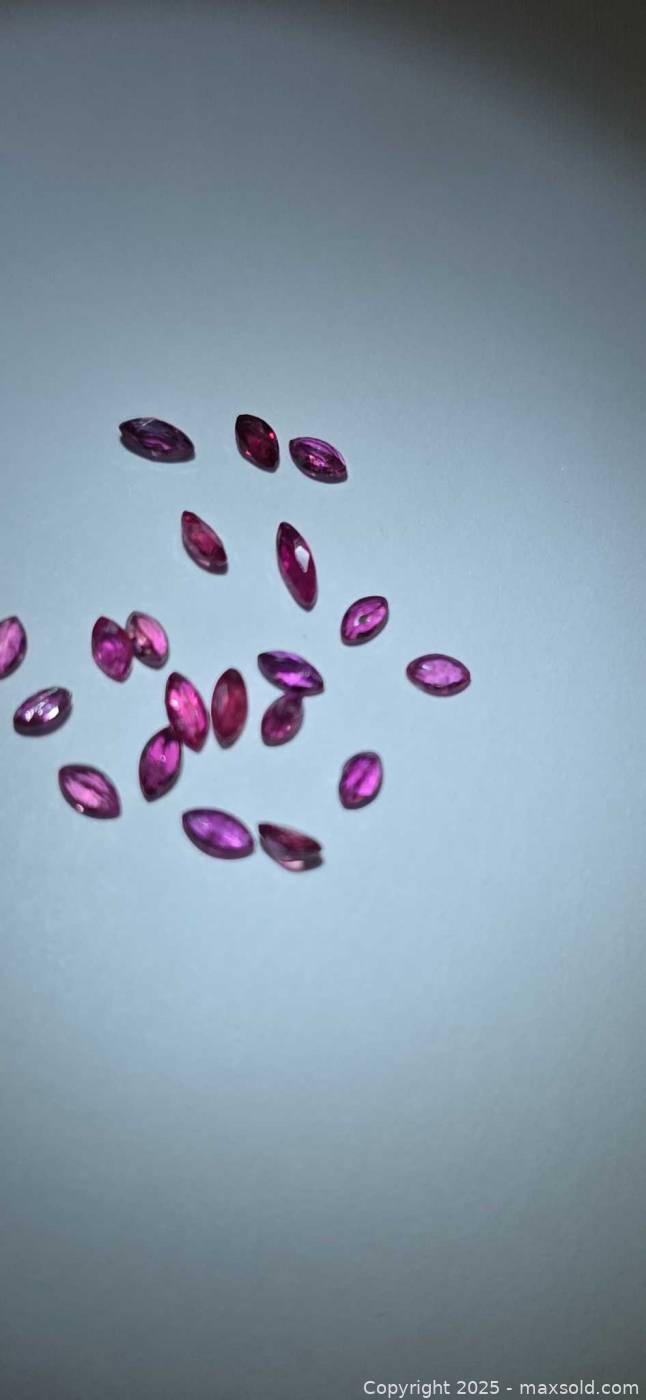 Natural Untreated Marquise Ruby Gemstones 1.25ct | Maxsold