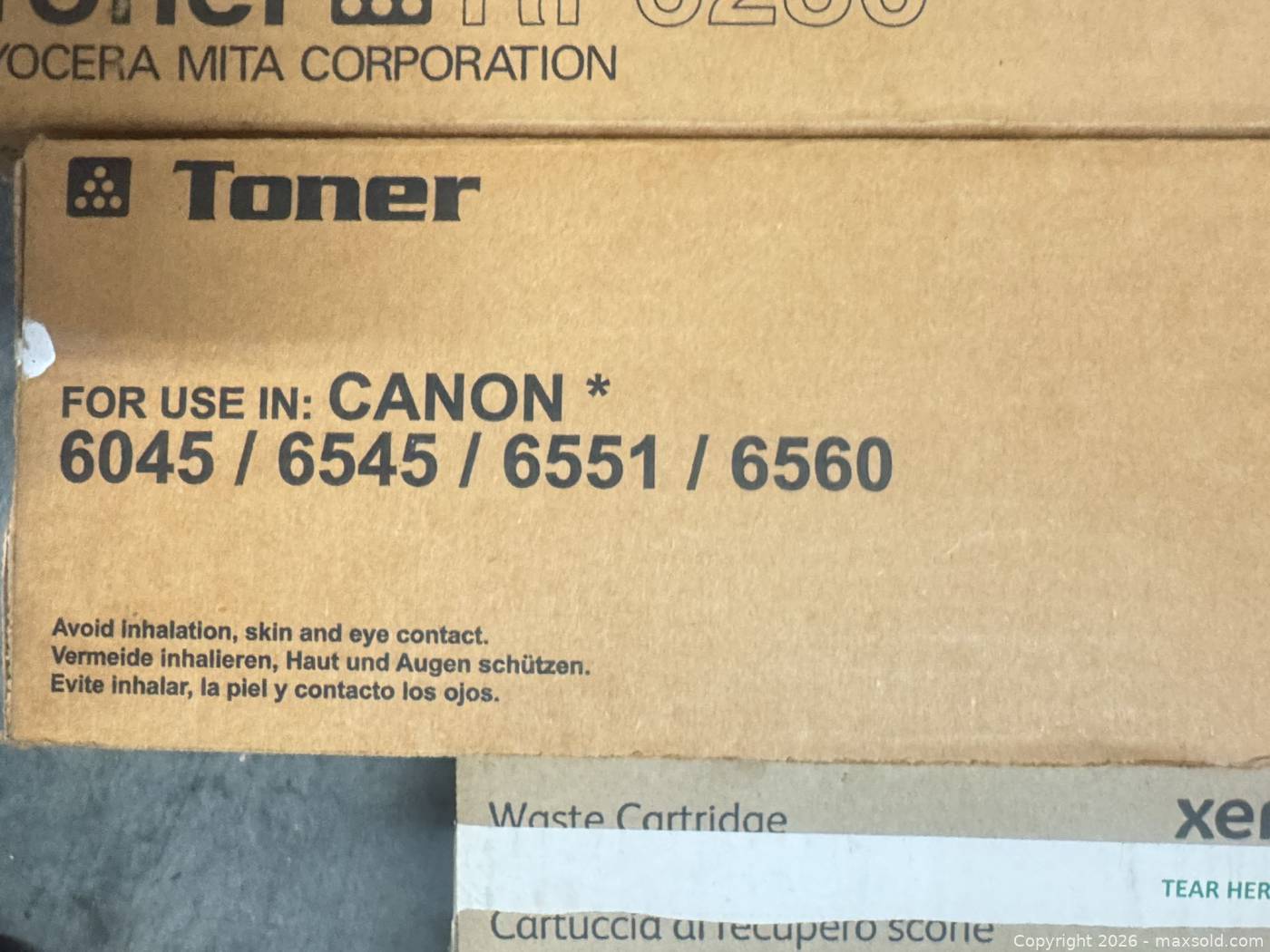 Toner cartridge for Canon 6045-6560 | Maxsold