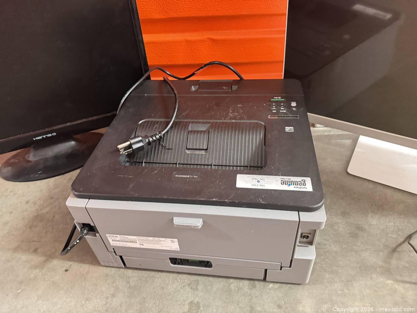HP 27" Monitor, Hanns.G Monitor, Brother HL-L2350DW Printer | Maxsold