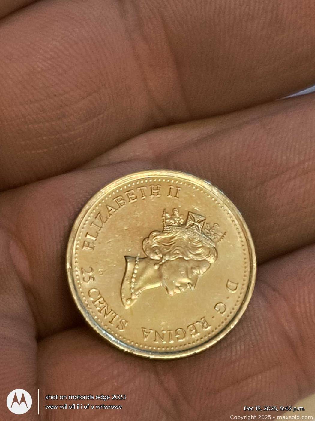2000 Canada Millennium Fireworks 25-Cent Coin | Maxsold