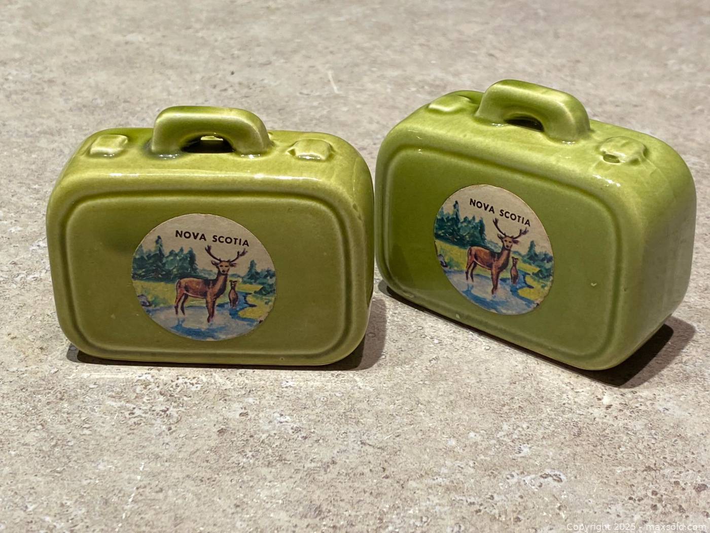 Vintage Nova Scotia Suitcase Salt & Pepper Shakers | Maxsold