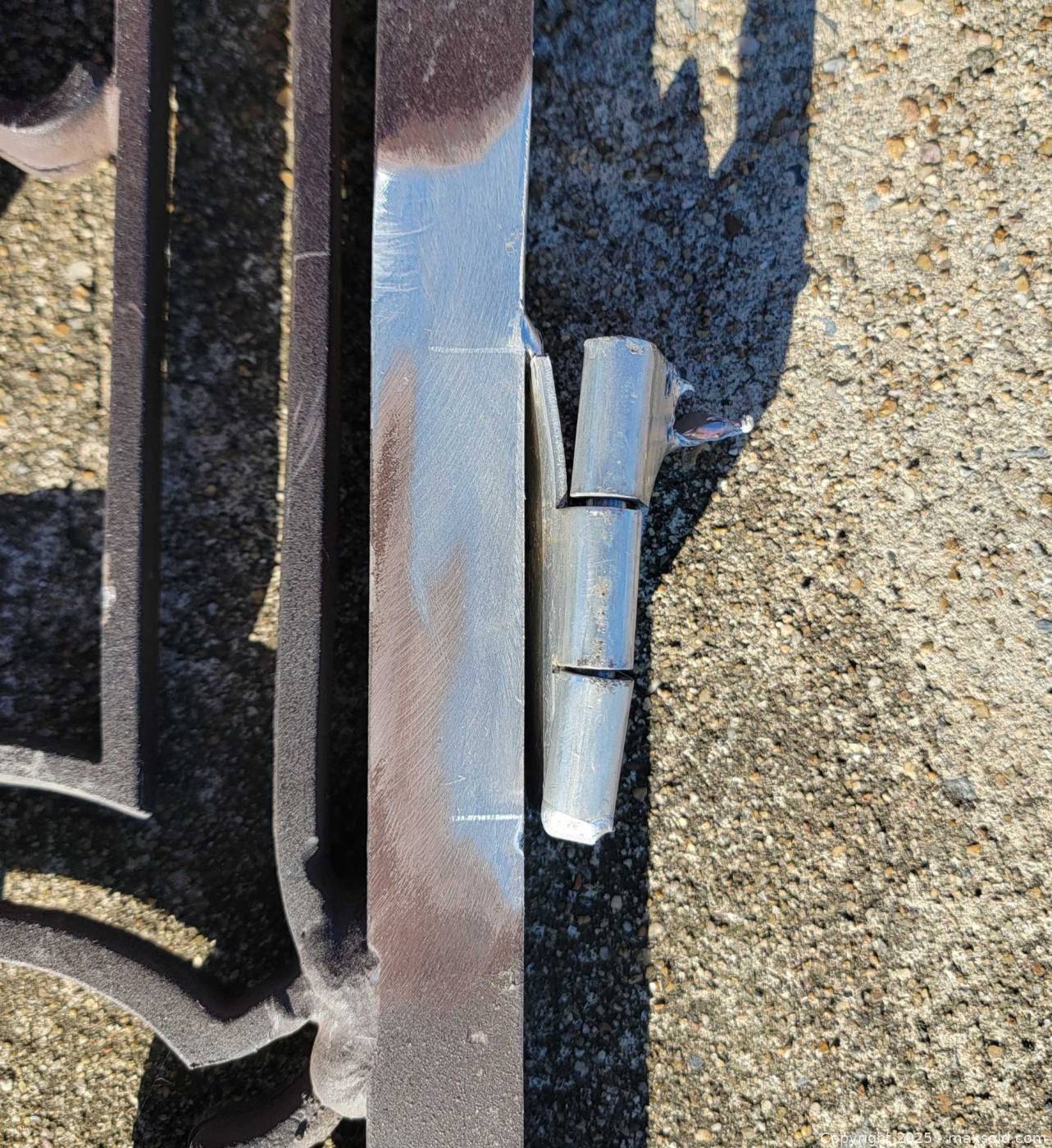 Iron ornamental gate brackets pair | Maxsold