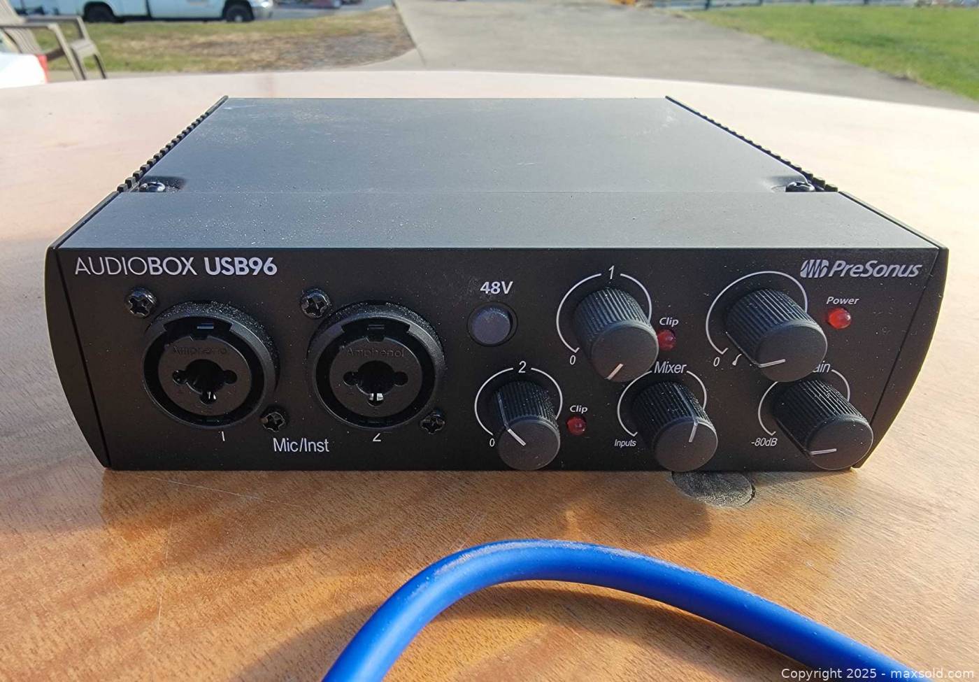 PreSonus AudioBox USB96 interface, M7 condenser microphone with clip ...