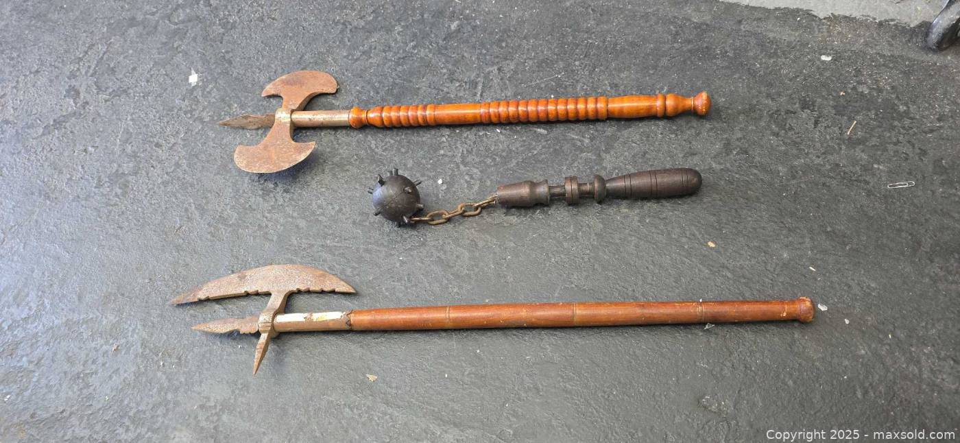 Three Vintage Medieval Replica Weapons | Maxsold