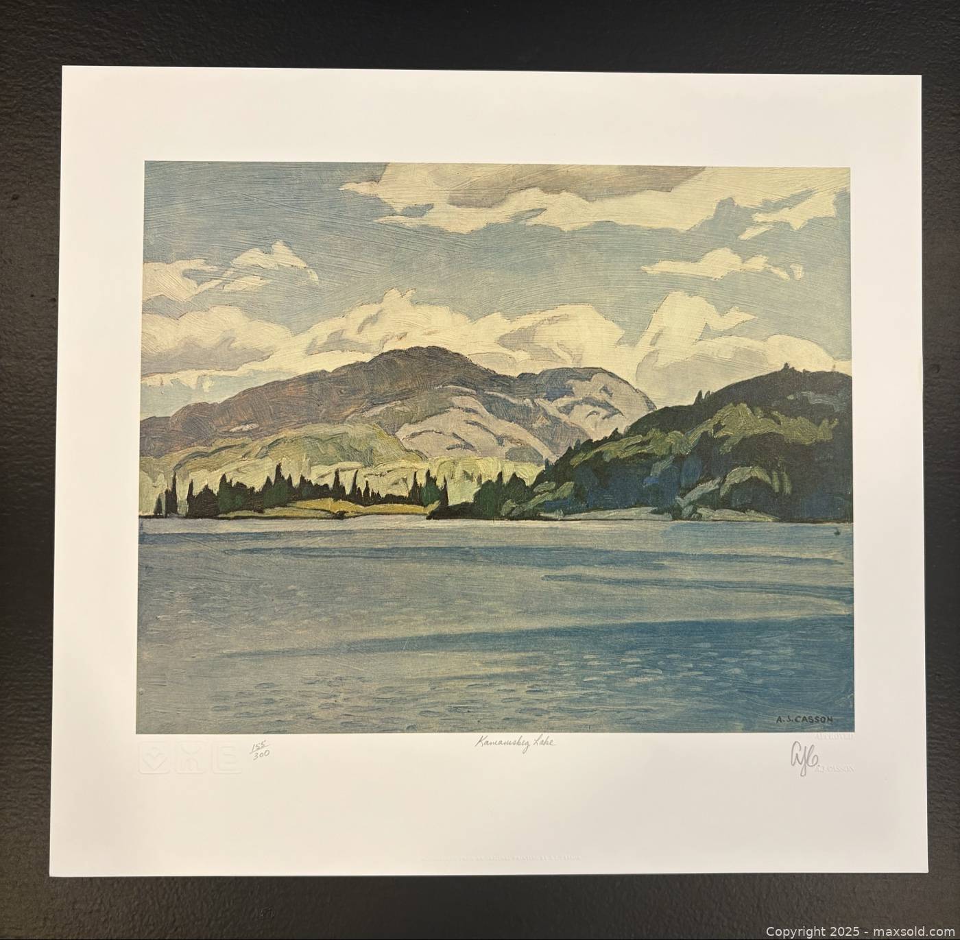 A.J. Casson signed limited edition lithograph “Kamaniskeg Lake” | Maxsold