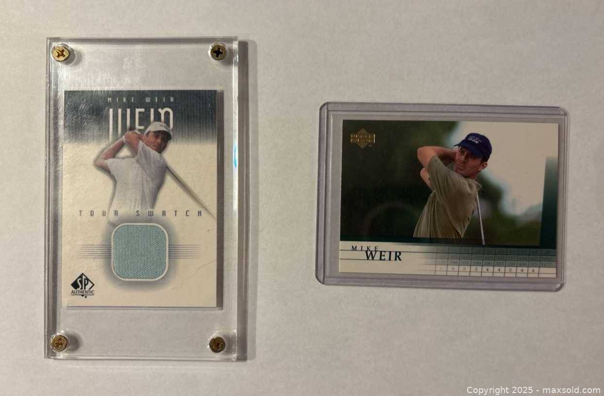 Mike Weir rookie and game-worn swatch cards | Maxsold