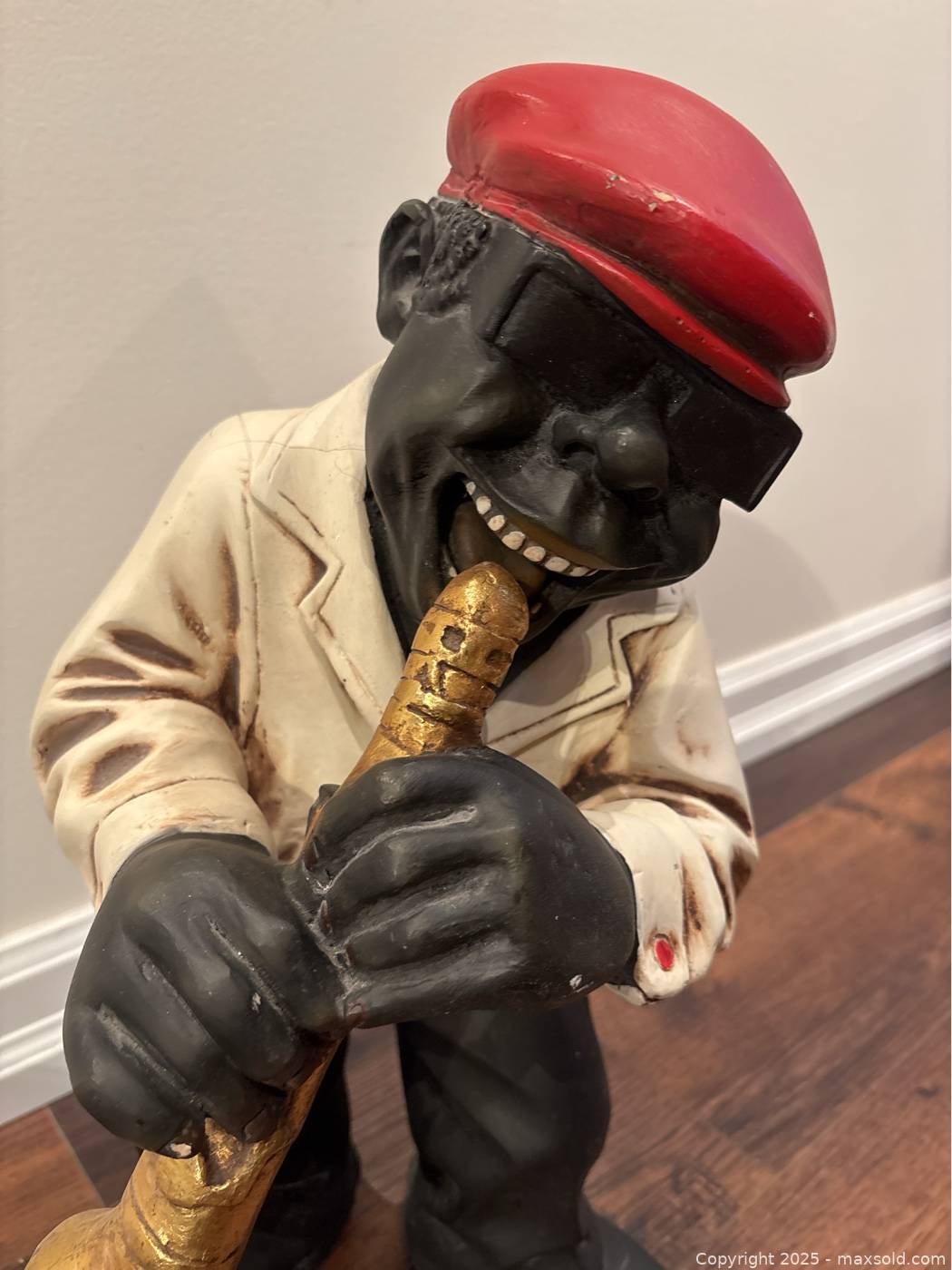 Resin jazz musician statue 18" | Maxsold