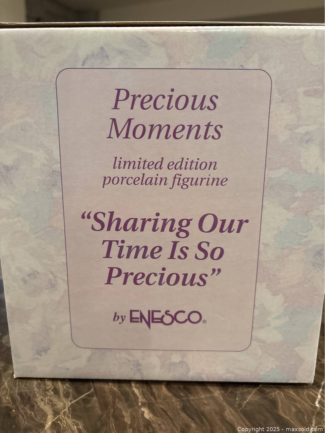 Precious Moments "Sharing Our Time Is So Precious" porcelain figurine ...