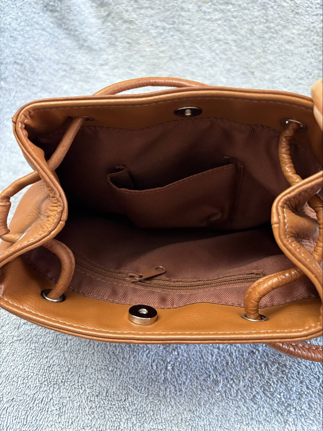 Fossil cognac genuine leather shoulder bag | Maxsold