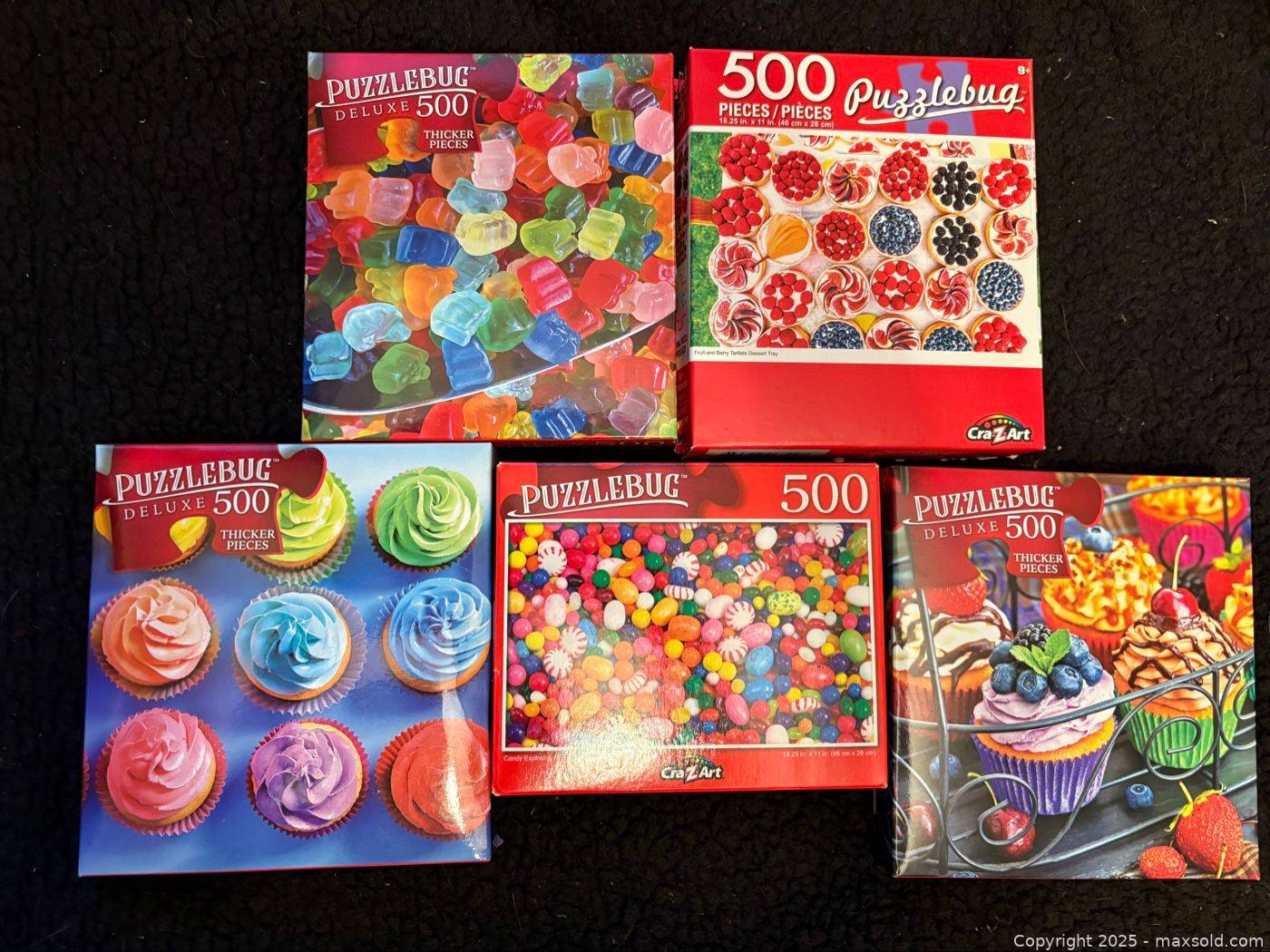 Five 500-Piece Food-Themed Puzzles | Maxsold
