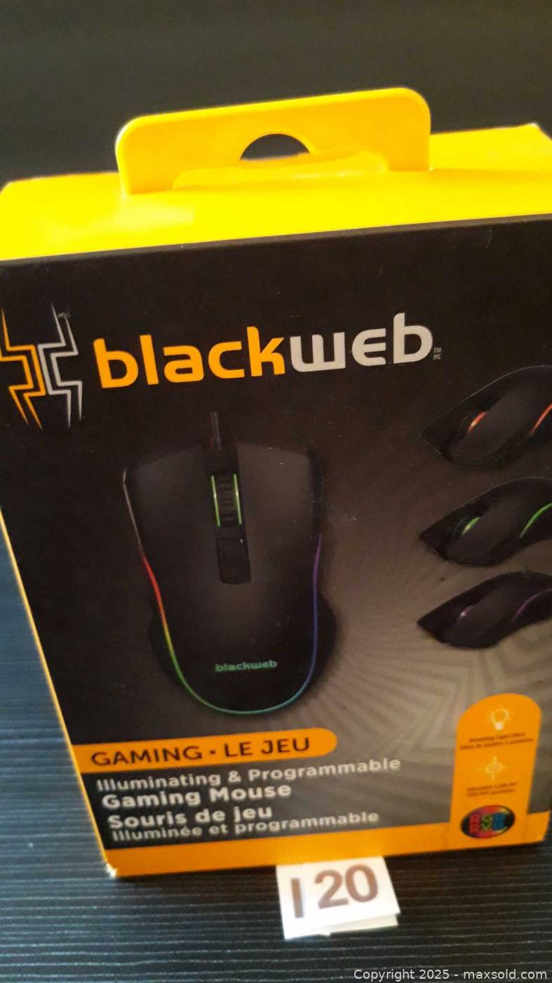 Blackweb illuminating programmable gaming mouse | Maxsold