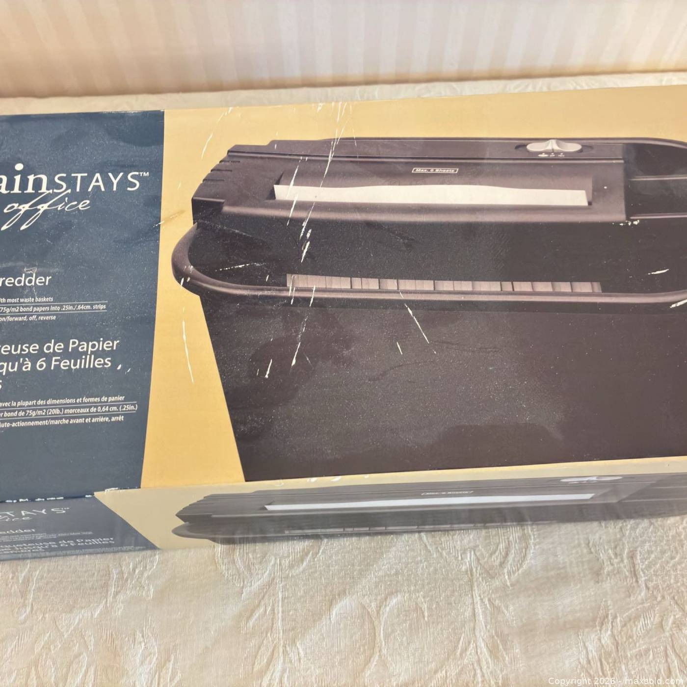 mainSTAYS 6-Sheet Strip-Cut Paper Shredder Head | Maxsold