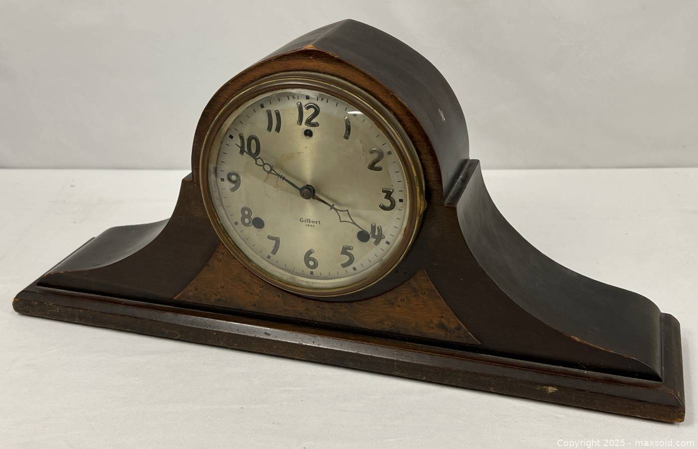 Antique Gilbert camelback mantel clock | Maxsold