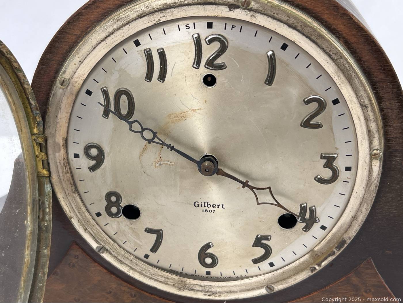 Antique Gilbert camelback mantel clock | Maxsold
