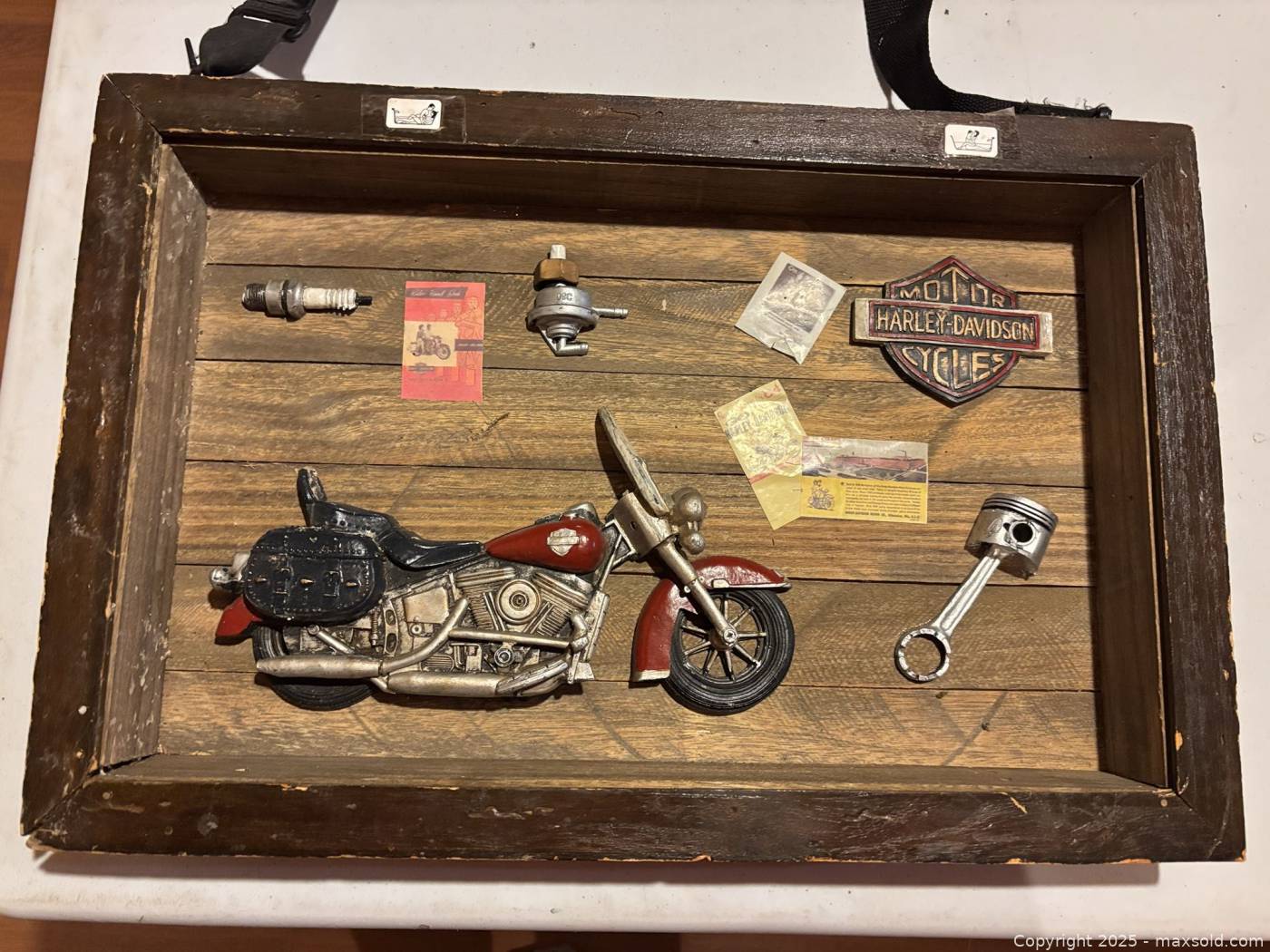Harley-Davidson shadow box wall plaque | Maxsold