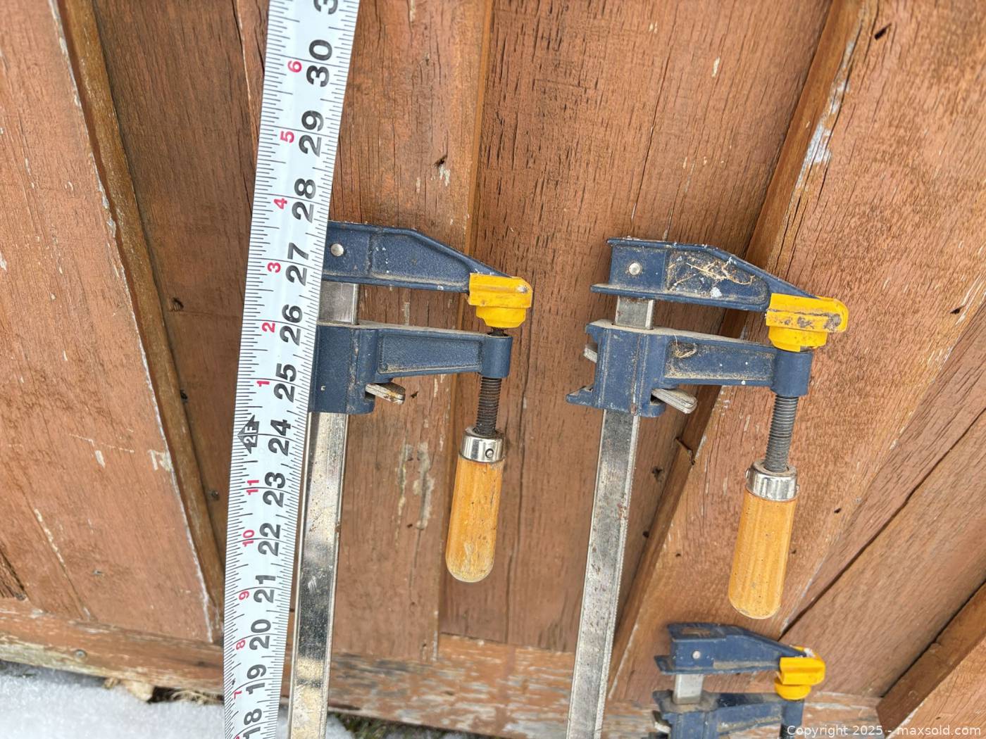 3 steel F-style bar clamps | Maxsold
