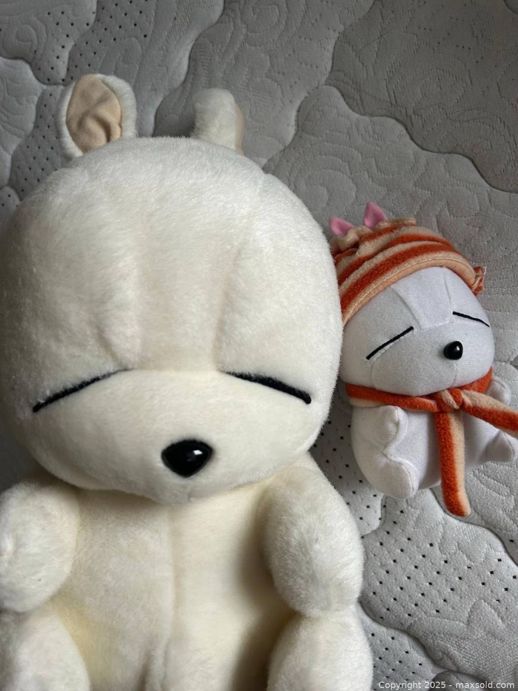 Mashimaro plush rabbit dolls, 2 pcs | Maxsold